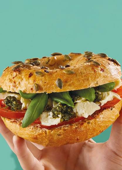 Vegetar Bagel | Schulstad Bakery Solutions